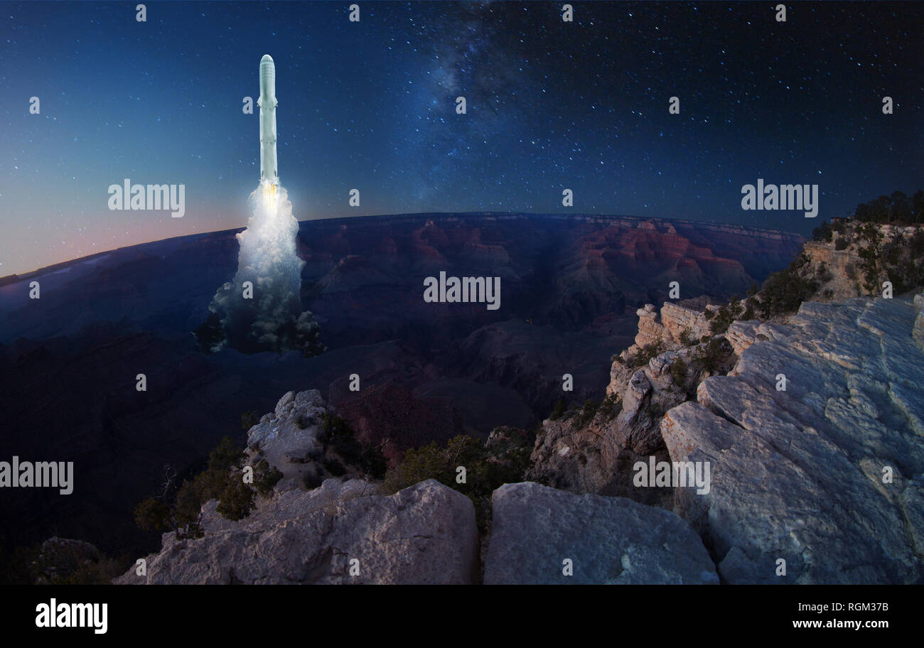 Rocket ship flame hi-res stock photography and images - Alamy