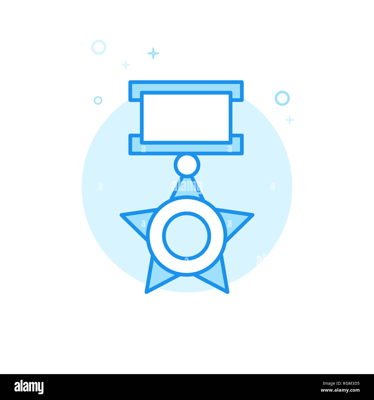 Military Order Flat Icon. Medal Symbol, Pictogram, Sign. Light Flat ...