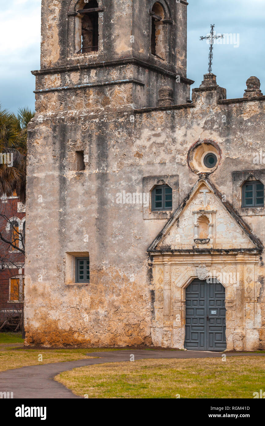 Mission Conception entrance - example of Spanish Colonial Architecture ...