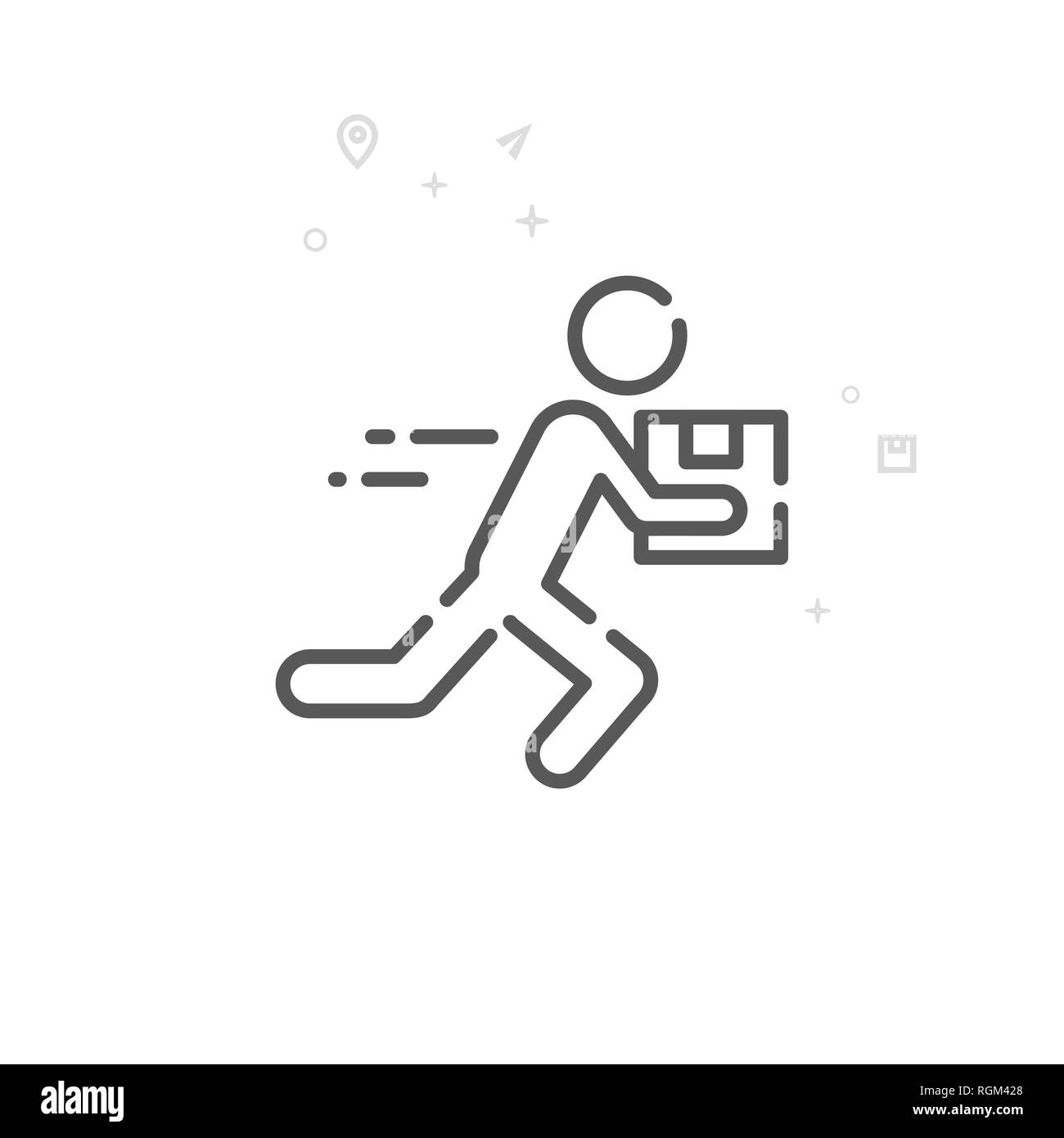 Courier and logistics service Black and White Stock Photos & Images - Alamy