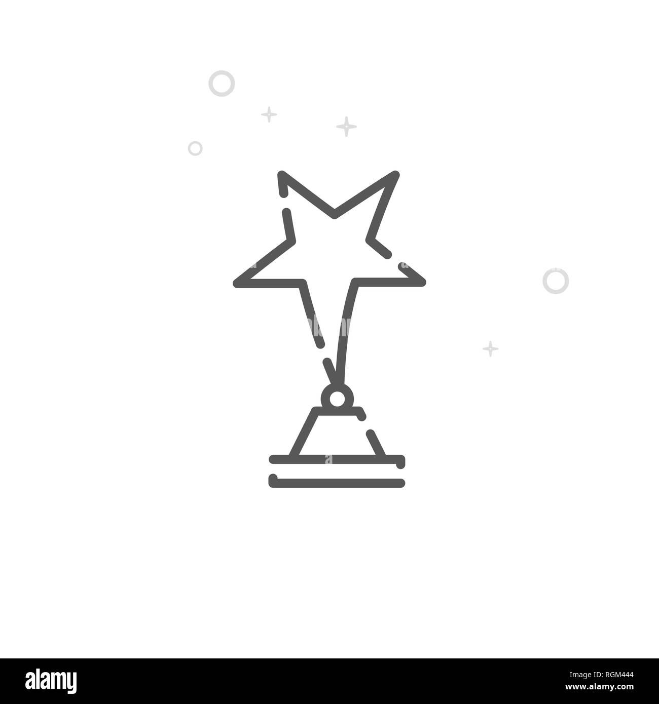Gold star trophy black background hi-res stock photography and images ...