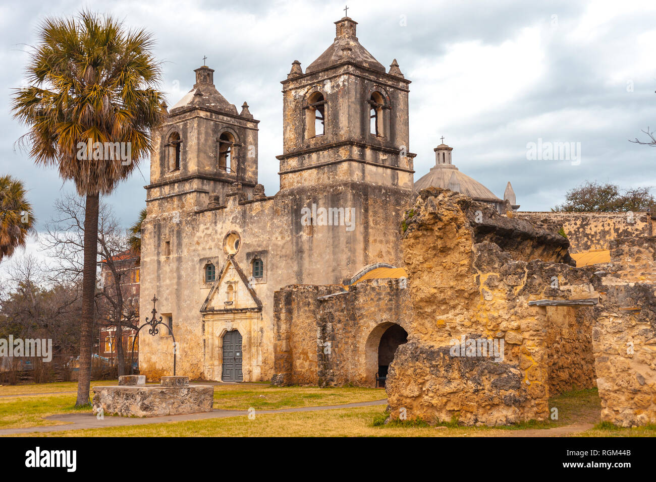 Mission Conception entrance - example of Spanish Colonial Architecture ...