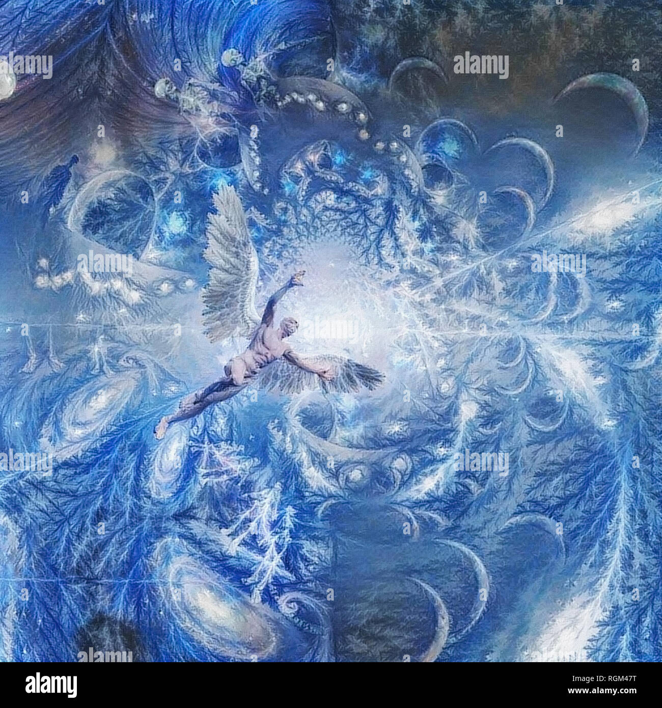 Abstract Angel Drawings