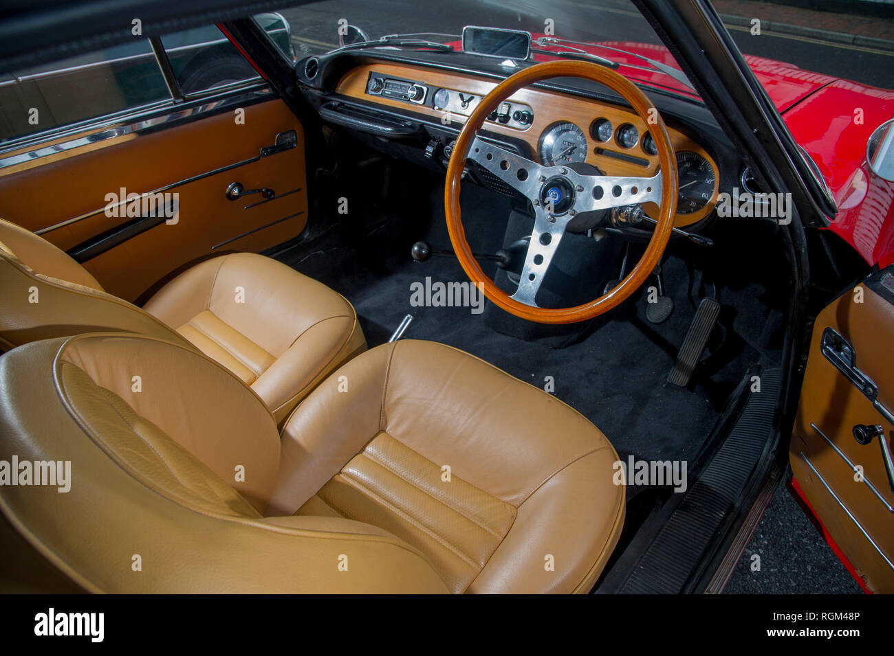 Italian classic car interior hi-res stock photography and images - Alamy