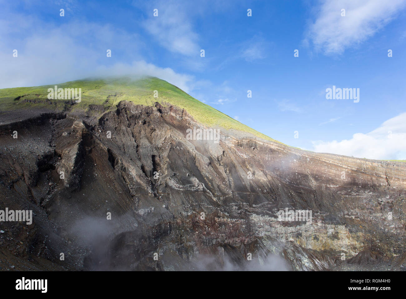 Lokon volcano crater view hi-res stock photography and images - Alamy