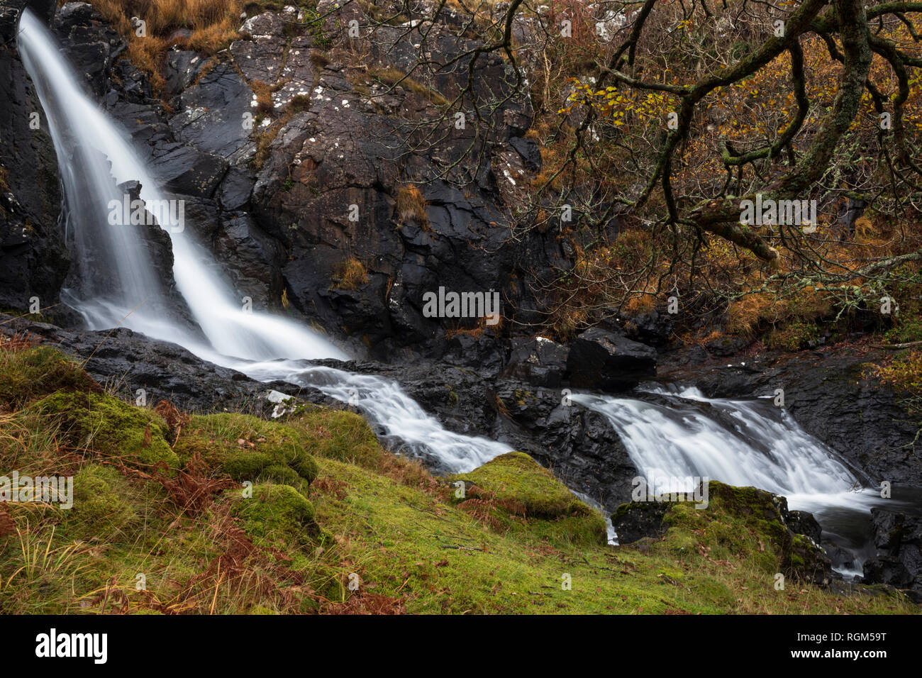 Eas Fors Waterfall, Isle of Mull, Scotland Stock Photo - Alamy