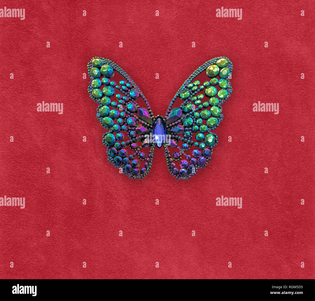Colorful jeweled gem butterfly Stock Photo - Alamy