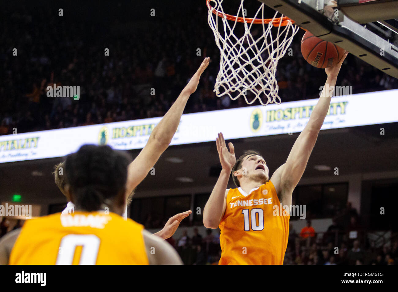 Columbia, SC, USA. 29th Jan, 2019. Tennessee Volunteers forward John ...