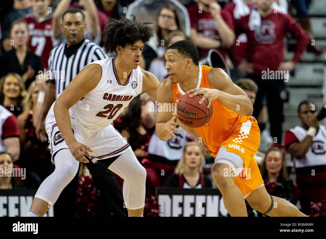 Columbia, SC, USA. 29th Jan, 2019. South Carolina Gamecocks forward ...