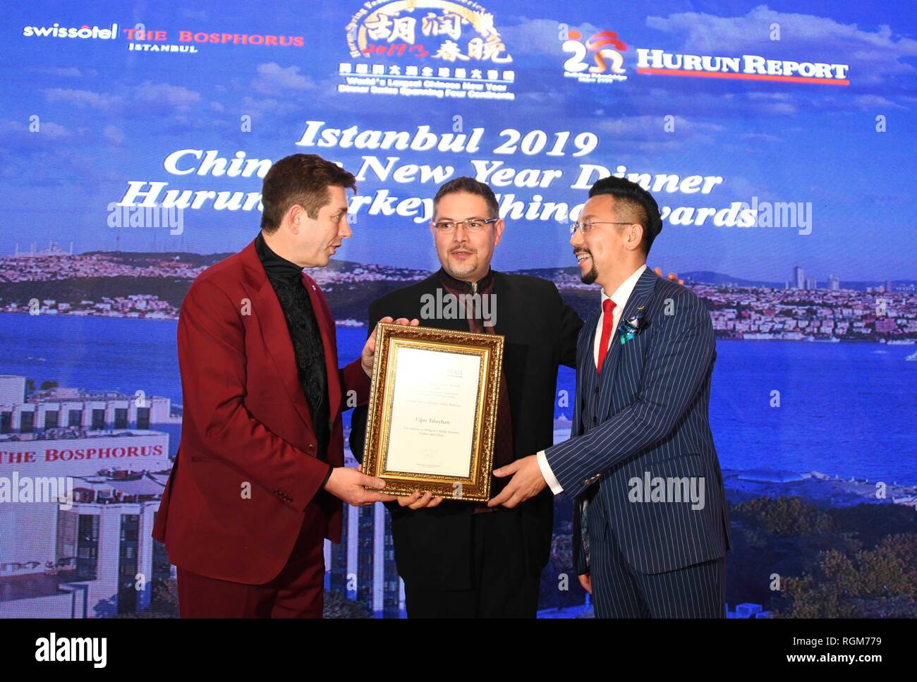 Istanbul, Turkey. 29th Jan, 2019. Rupert Hoogewerf (L), a British ...
