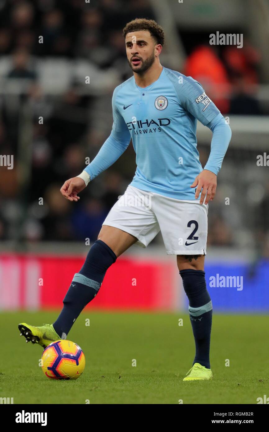 KYLE WALKER, MANCHESTER CITY FC, NEWCASTLE UNITED FC V MANCHESTER CITY ...