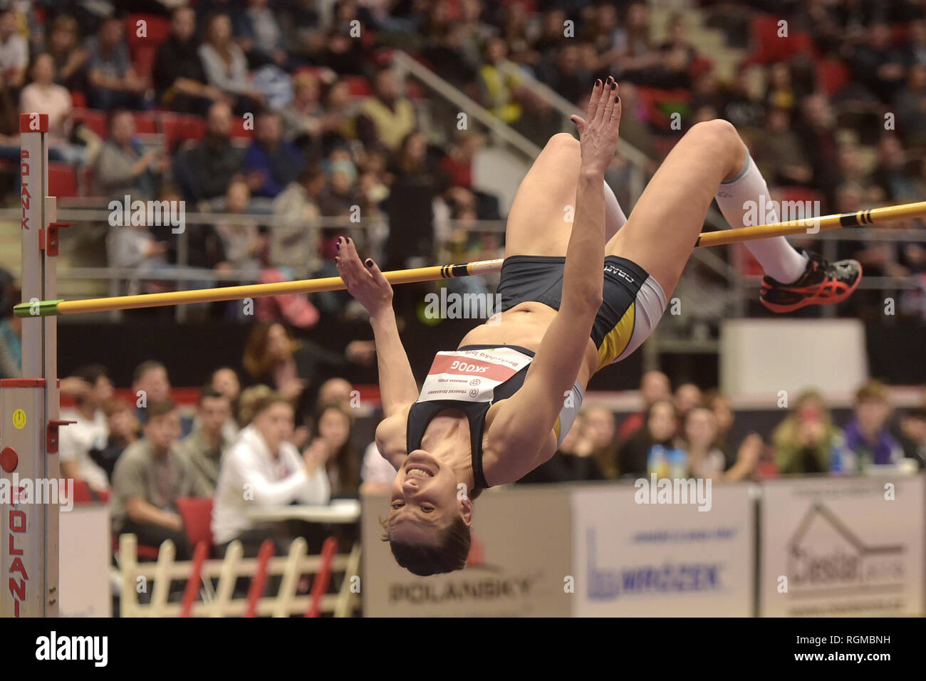 Trinec, Czech Republic. 29th Jan, 2019. Sofie Skoog (Sweden) is seen ...