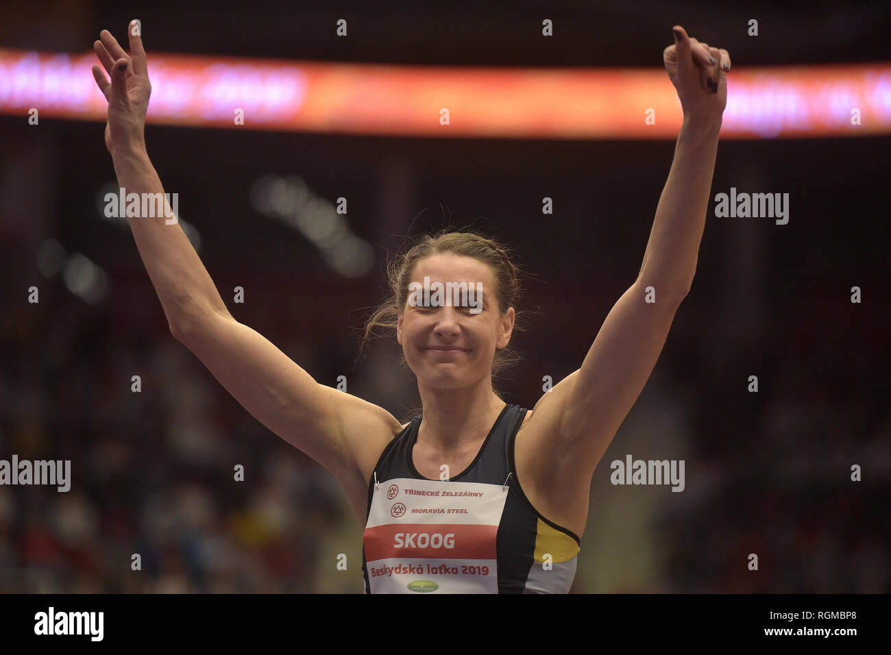 Trinec, Czech Republic. 29th Jan, 2019. Sofie Skoog (Sweden) is seen ...