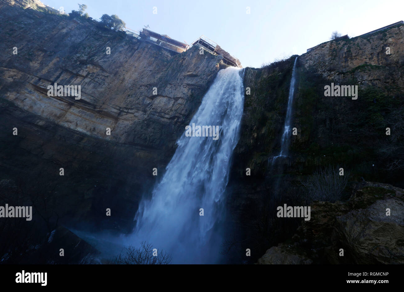 Jezzine. 30th Jan, 2019. Photo taken on Jan. 30, 2019 shows the Jezzine ...