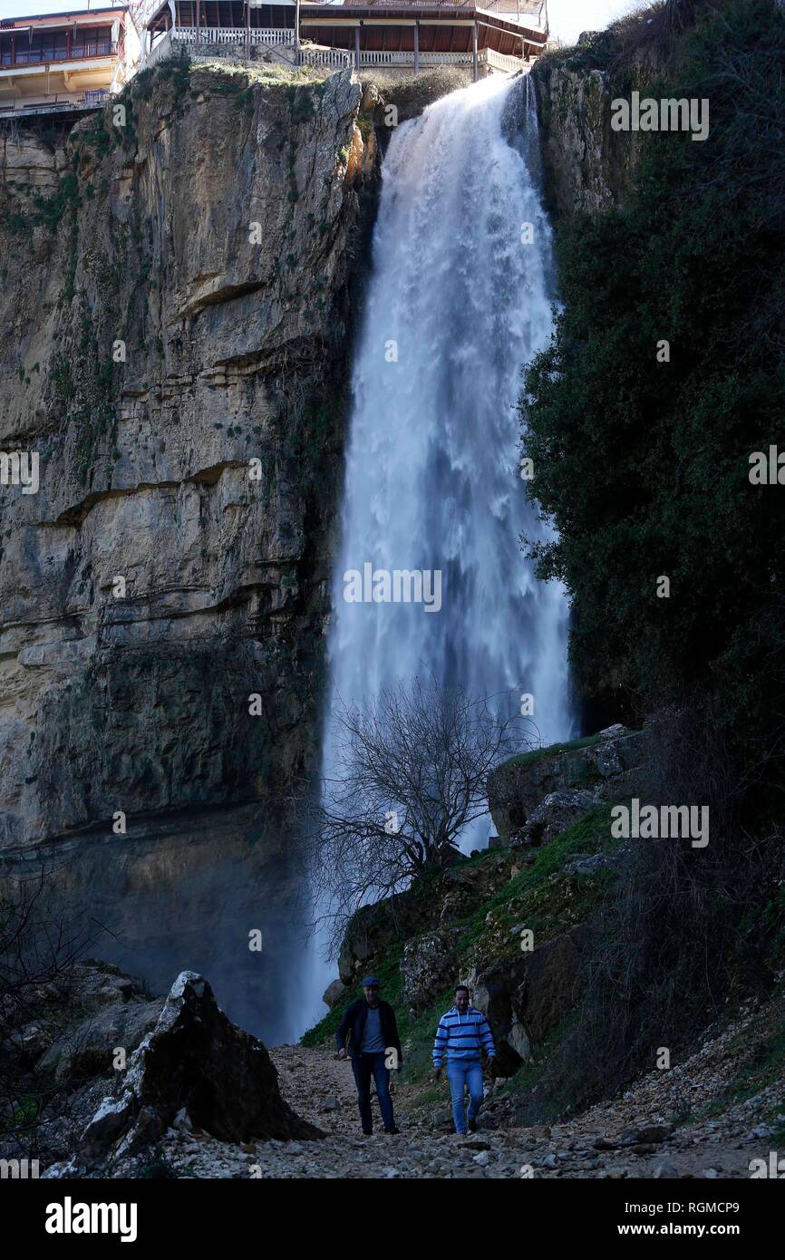 Jezzine, Lebanon's capital Beirut. 30th Jan, 2019. People visit the ...