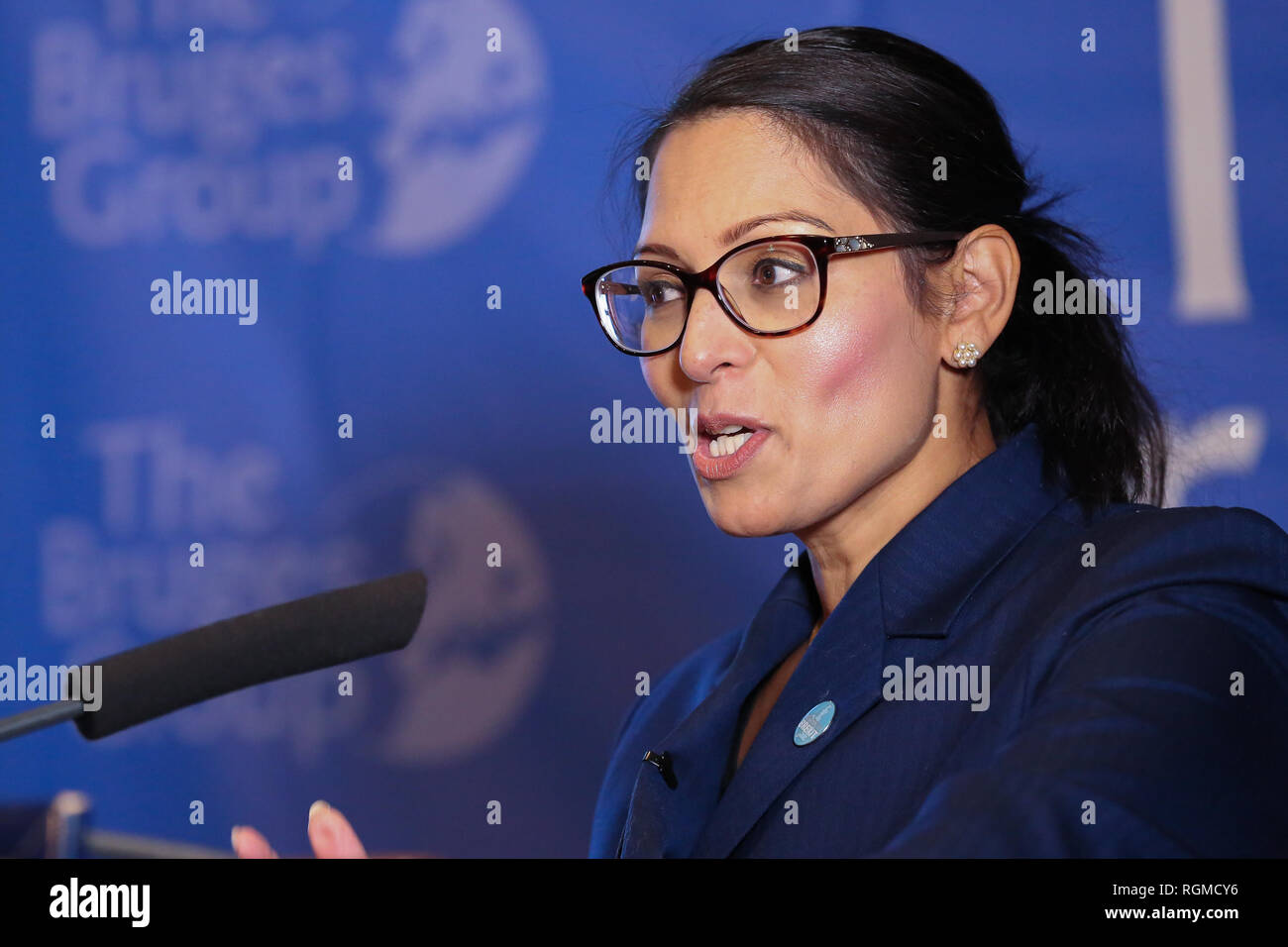 Priti patel mp former secretary of state for international hi-res stock photography and images ...