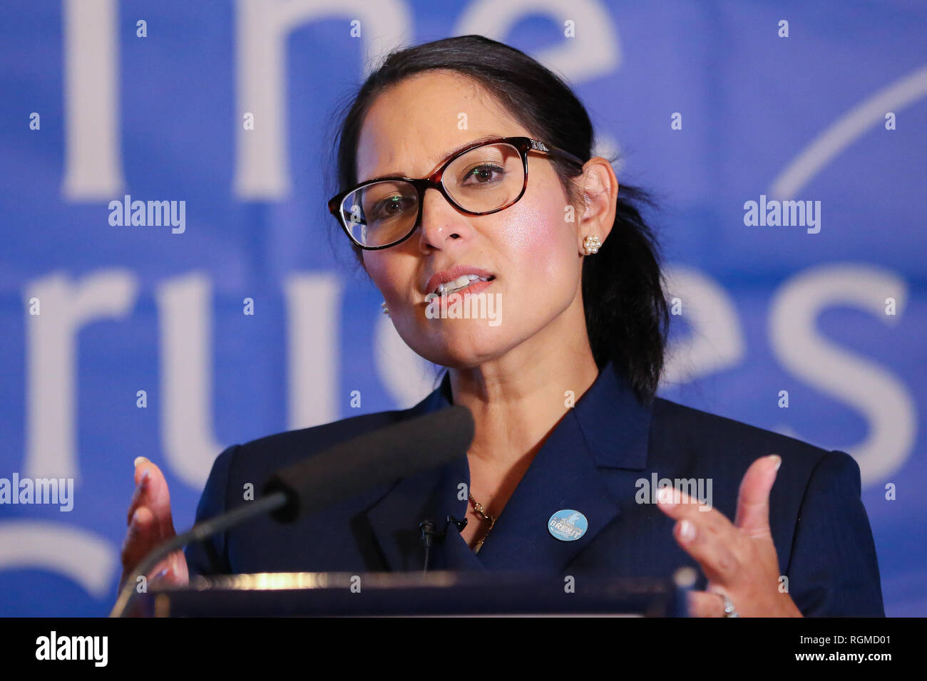 Priti patel mp former secretary of state for international hi-res stock photography and images ...