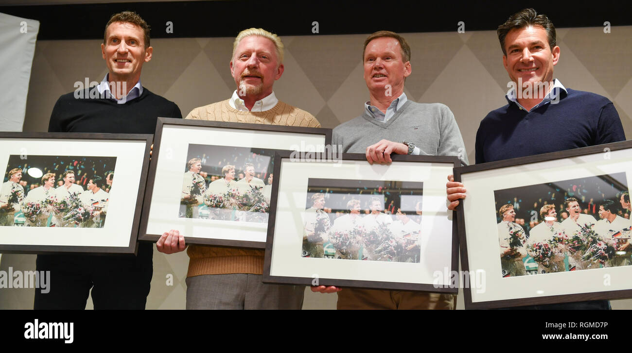 Bad Homburg, Germany. 30th Jan, 2019. Former German tennis players ...