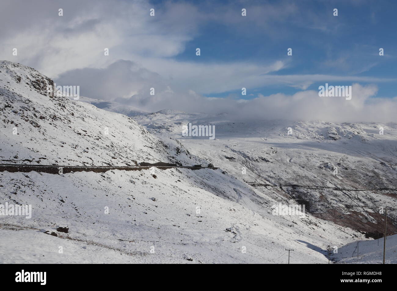 Snowdon snow night hi-res stock photography and images - Alamy