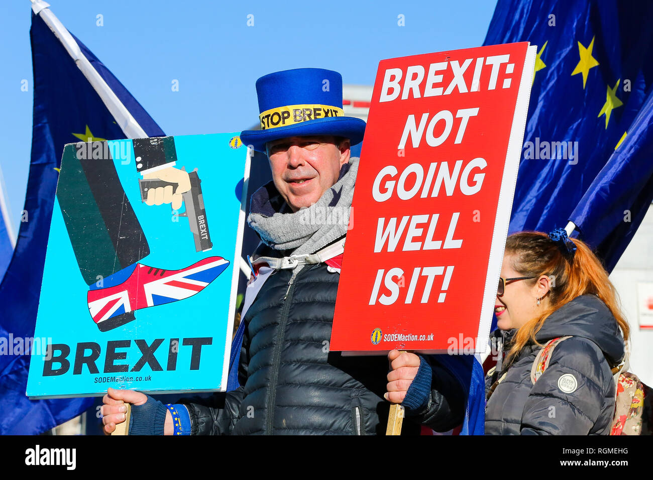 London, UK. 30th Jan, 2019. Steven Bray founder of SODEM (Stand of ...