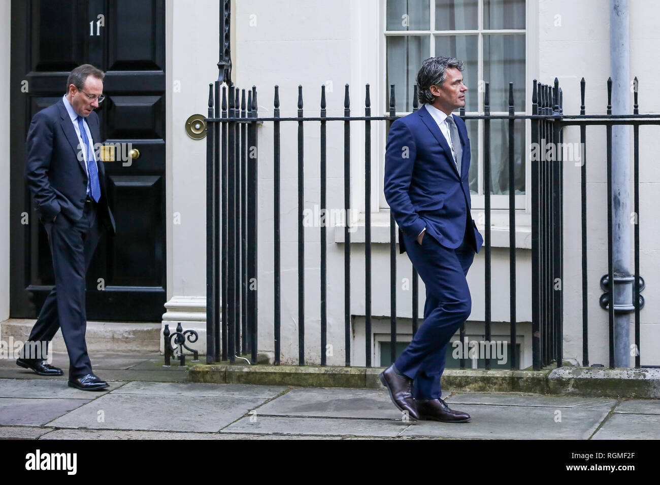 London, UK. 30th Jan, 2019. Philip Jansen (R) CEO of BT (British ...
