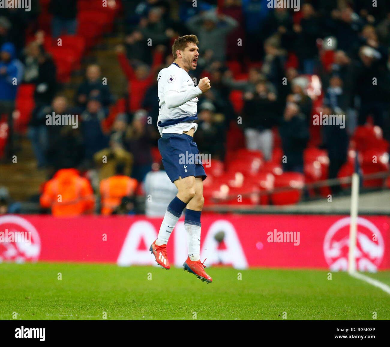London, UK. 30th Jan, 2019. Tottenham Hotspur's Fernando Llorente ...