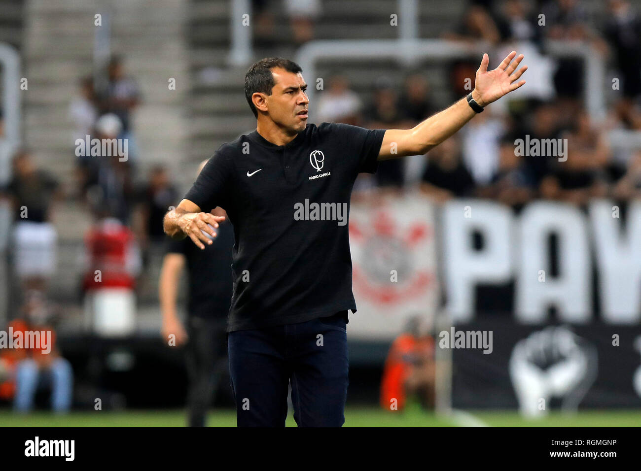 Red Bull Brasil - Technician Fabio Carille from Corinthians during a ...