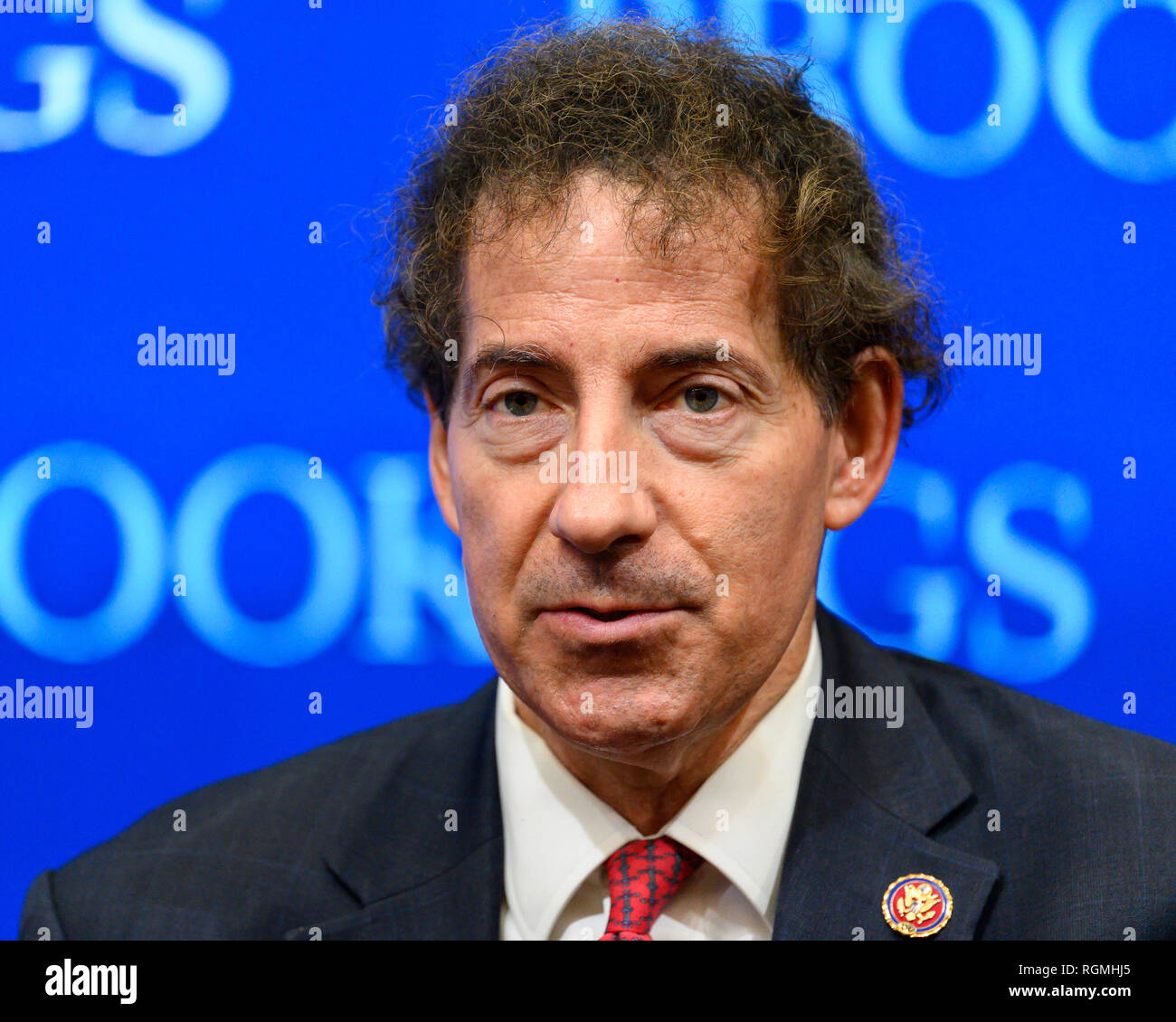 U.S. Representative Jamie Raskin (D-MD) speaking at a Brookings ...
