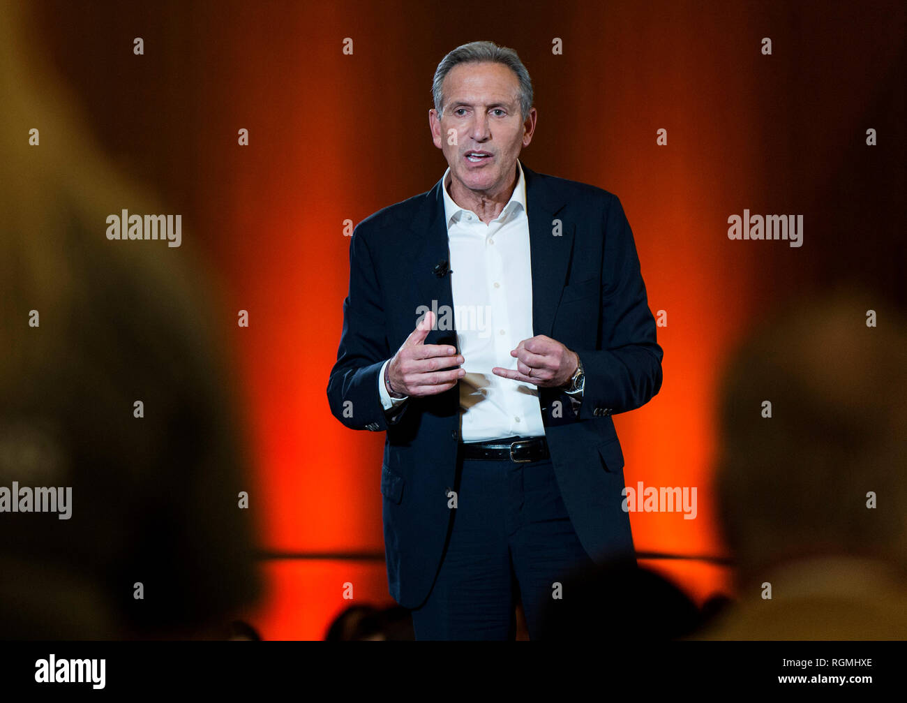 Tempe, Arizona, USA. 30th Jan, 2019. HOWARD SCHULTZ, former CEO and ...