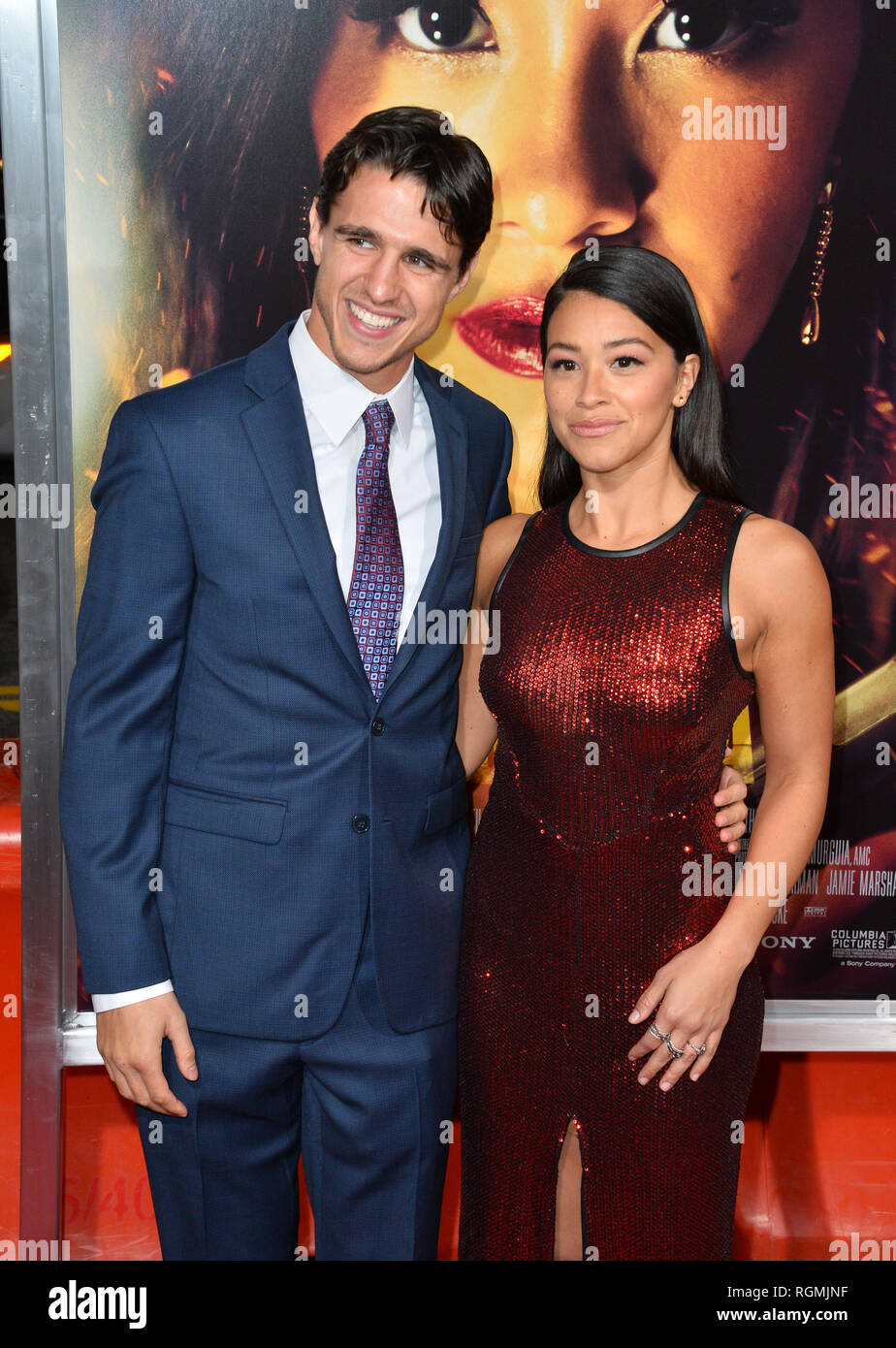 Los Angeles, USA. 30th January, 2019. Gina Rodriguez & Joe Locicero at ...