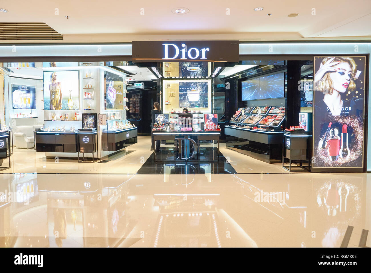 HONG KONG - CIRCA NOVEMBER, 2016: Dior store at the Elements shopping ...