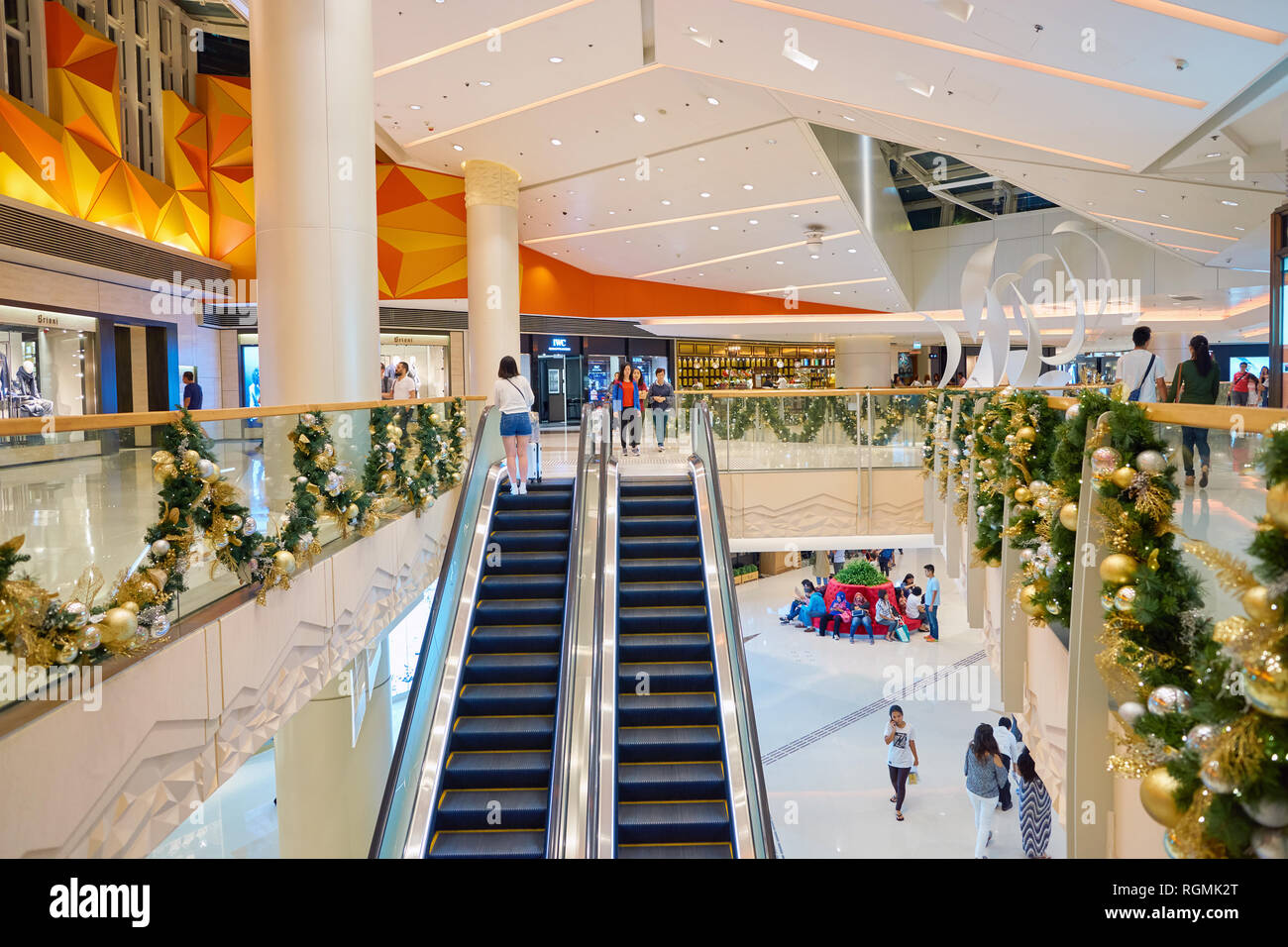 HONG KONG - CIRCA NOVEMBER, 2016: inside the Elements shopping mall ...