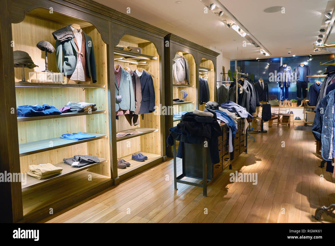 HONG KONG - CIRCA NOVEMBER, 2016: initial store in Hong Kong. Shopping ...