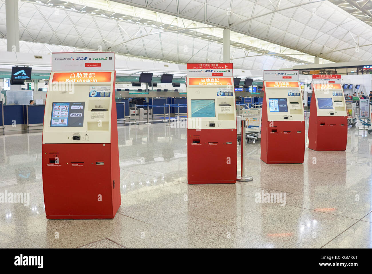 Airport express check in hong kong hi-res stock photography and images ...