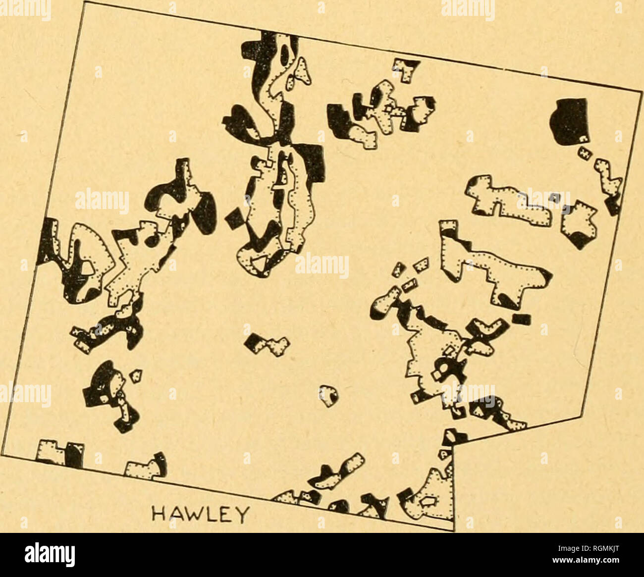 Map of hawley hi-res stock photography and images - Alamy