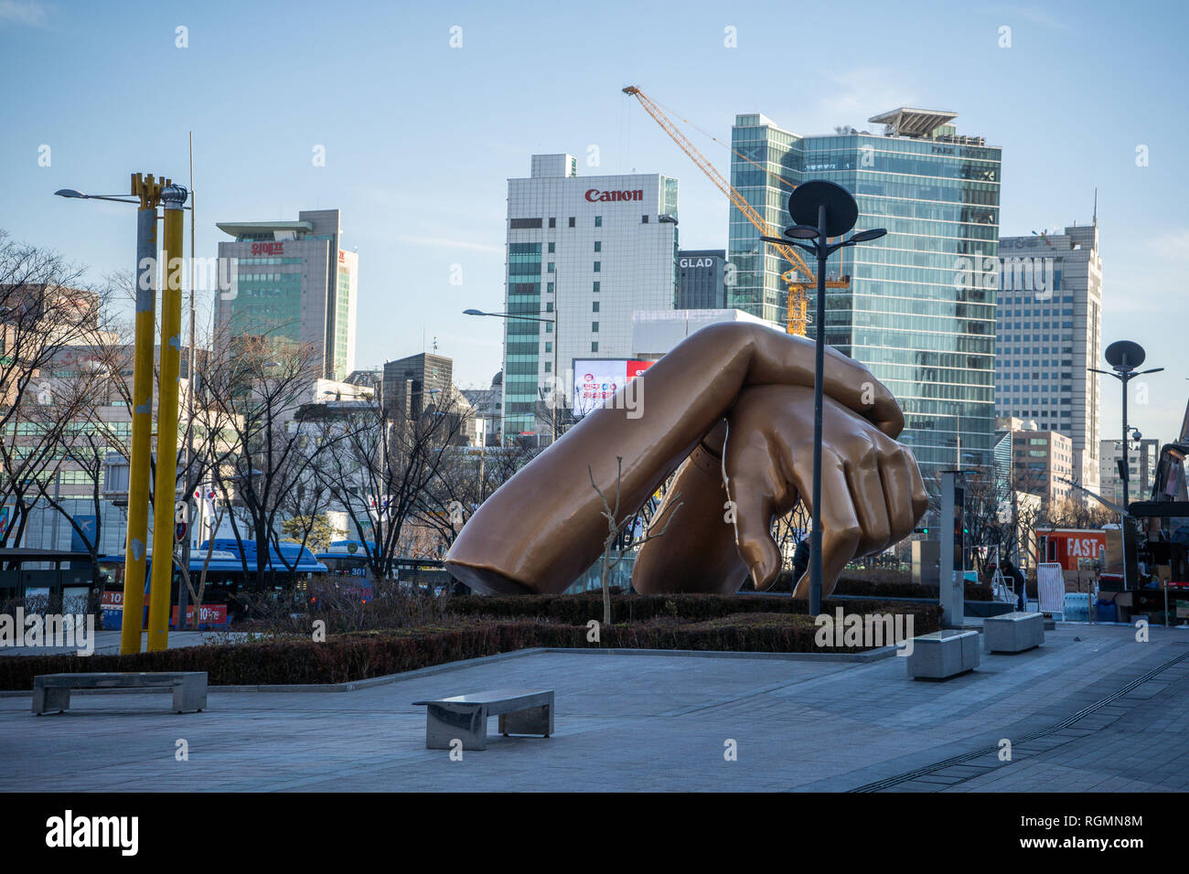 Seoul, South Korea - Desember, 2018: View of Starfield Library in ...