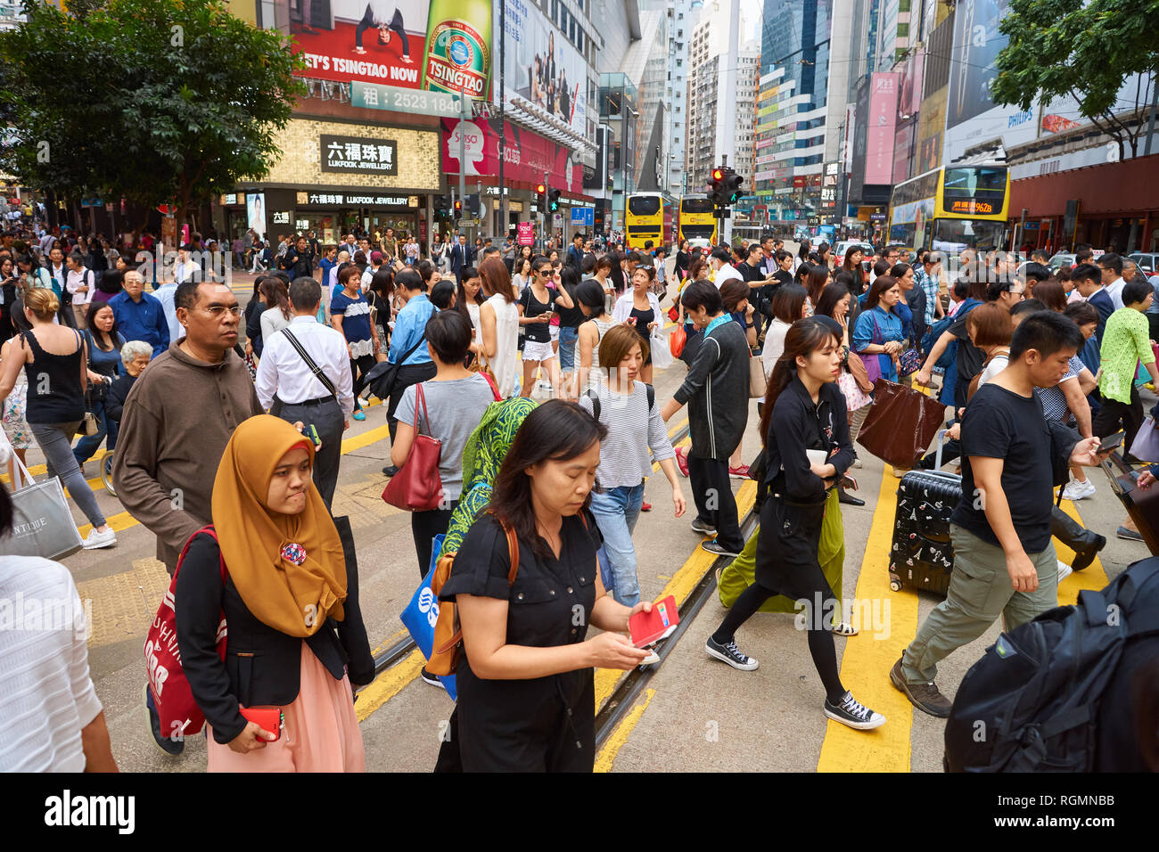 Hong kong circa traffic in hi-res stock photography and images - Alamy