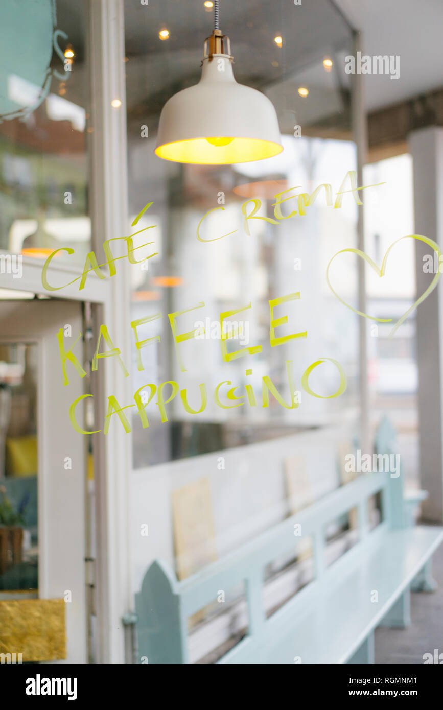 Handwritten offer cafe hi-res stock photography and images - Alamy