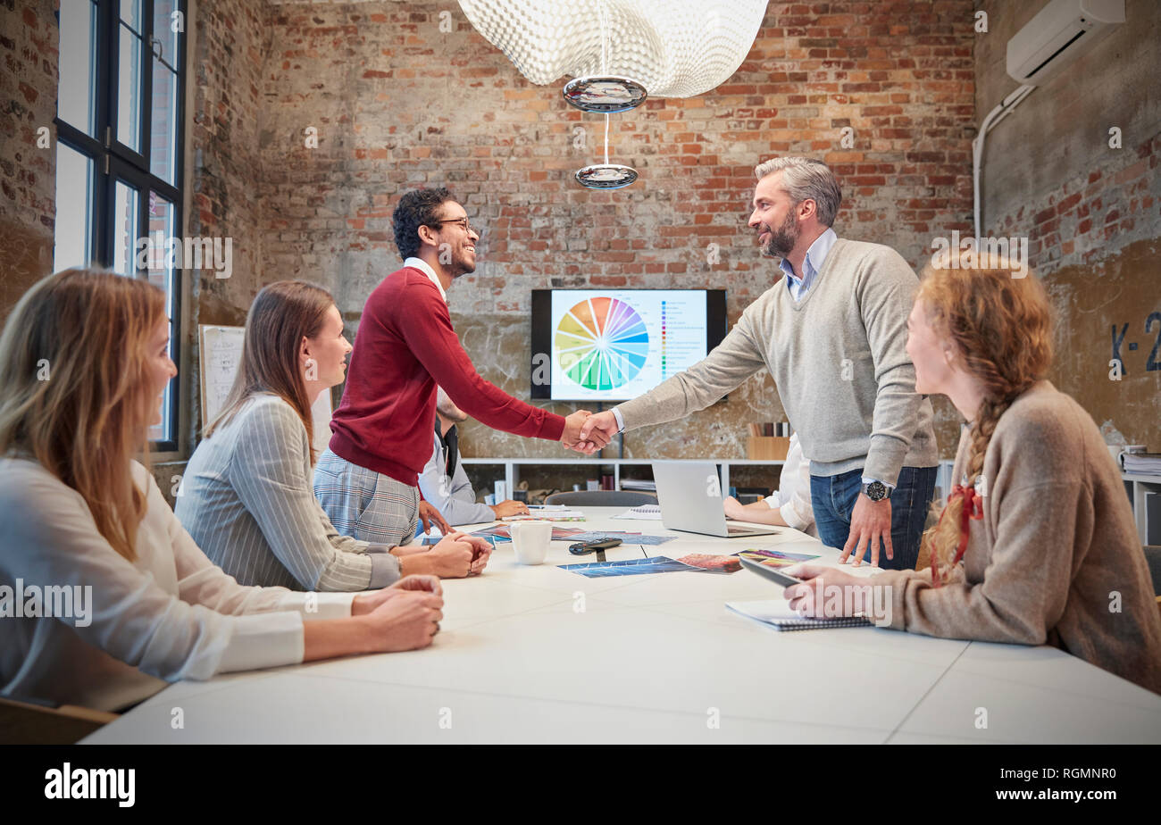 Company greeting hi-res stock photography and images - Alamy