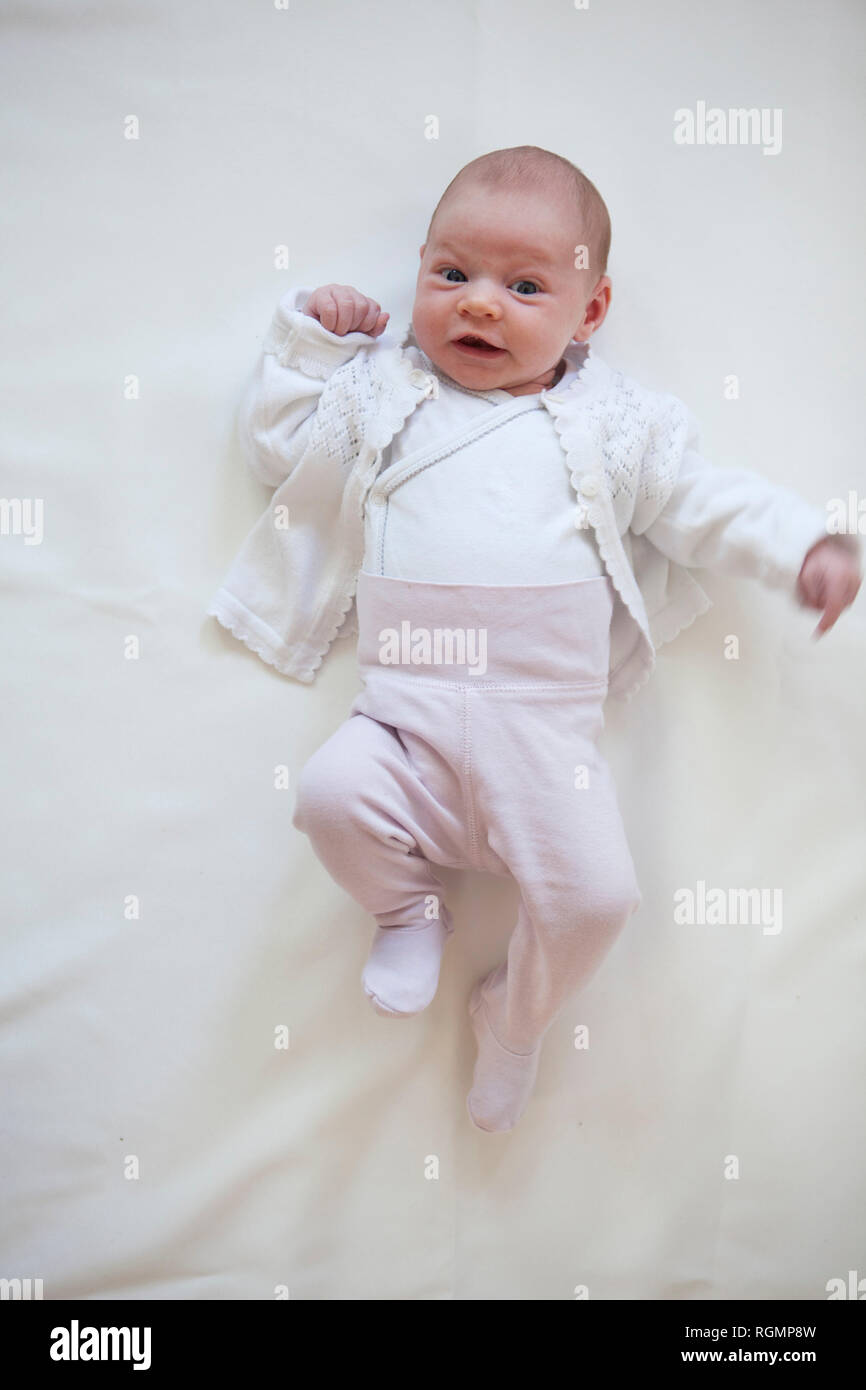 Baby full body top view hi-res stock photography and images - Alamy