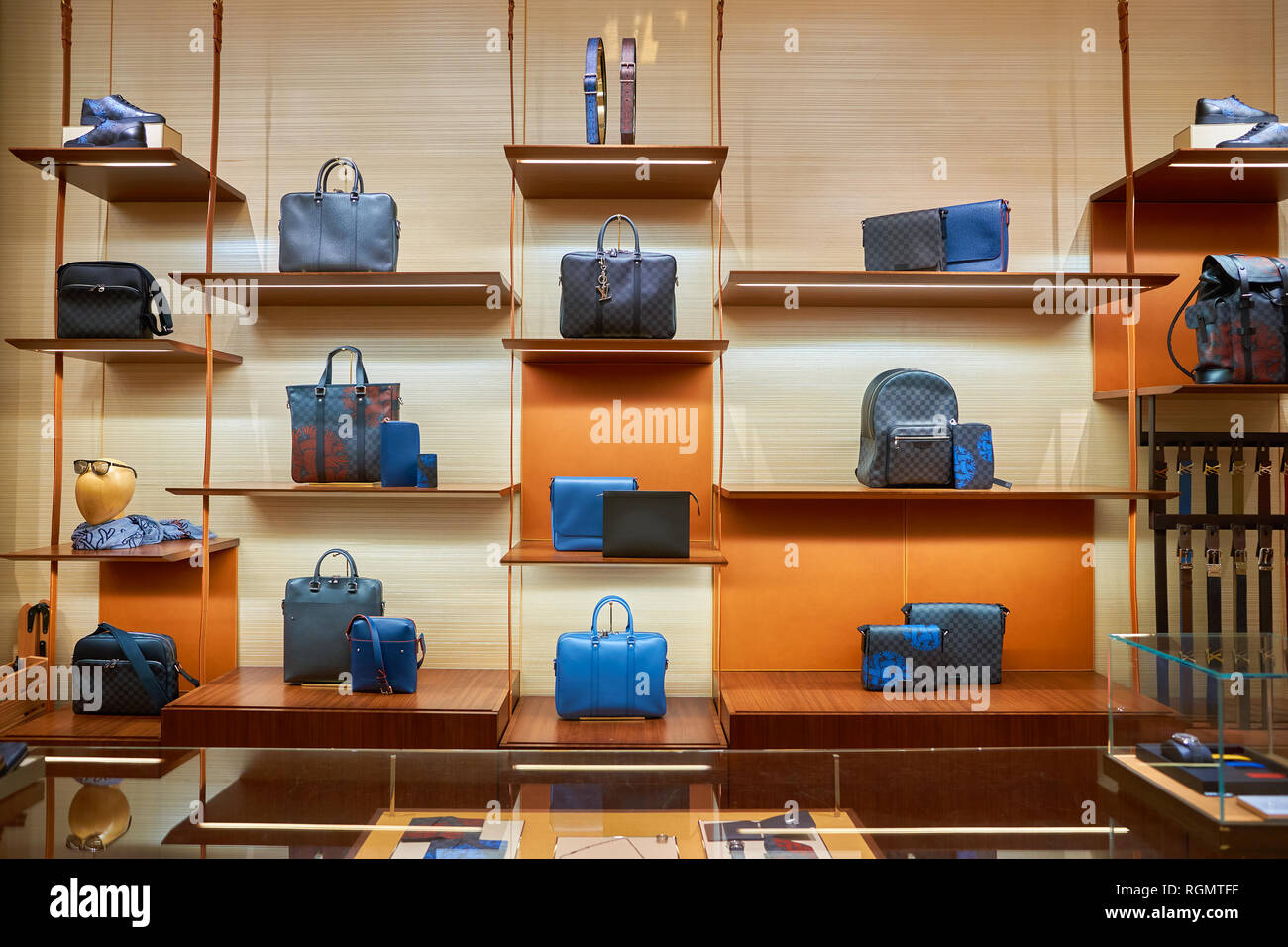 HONG KONG - NOVEMBER 23, 2016: inside of Louis Vuitton store. Louis ...