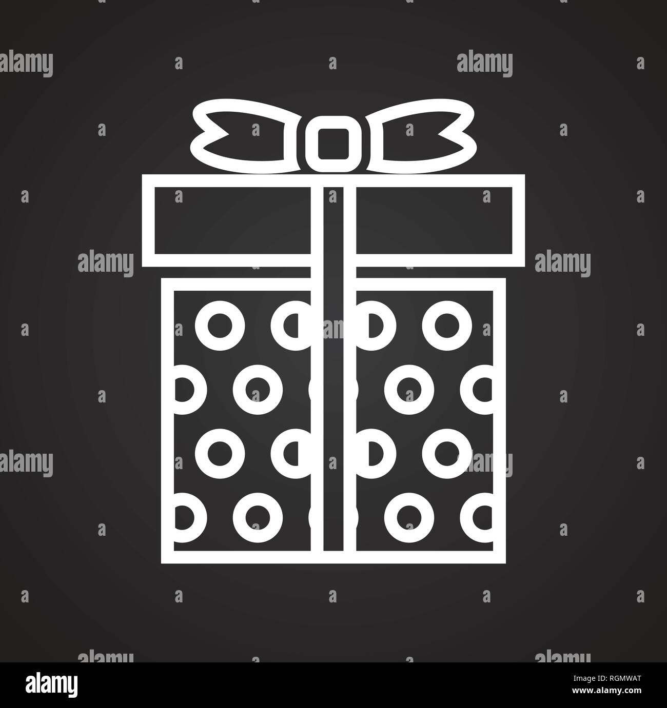 Gift icon on white background for graphic and web design, Modern simple ...