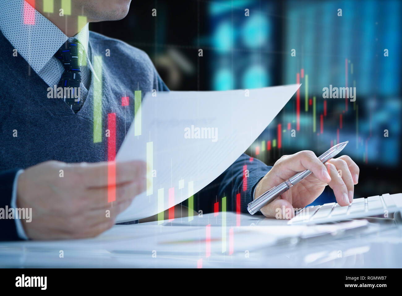Performance review office desk hi-res stock photography and images - Alamy