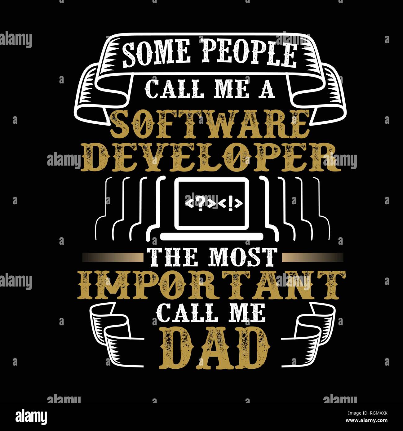 Software Developer Call Me Dad, Father Day Quote and Saying Stock ...