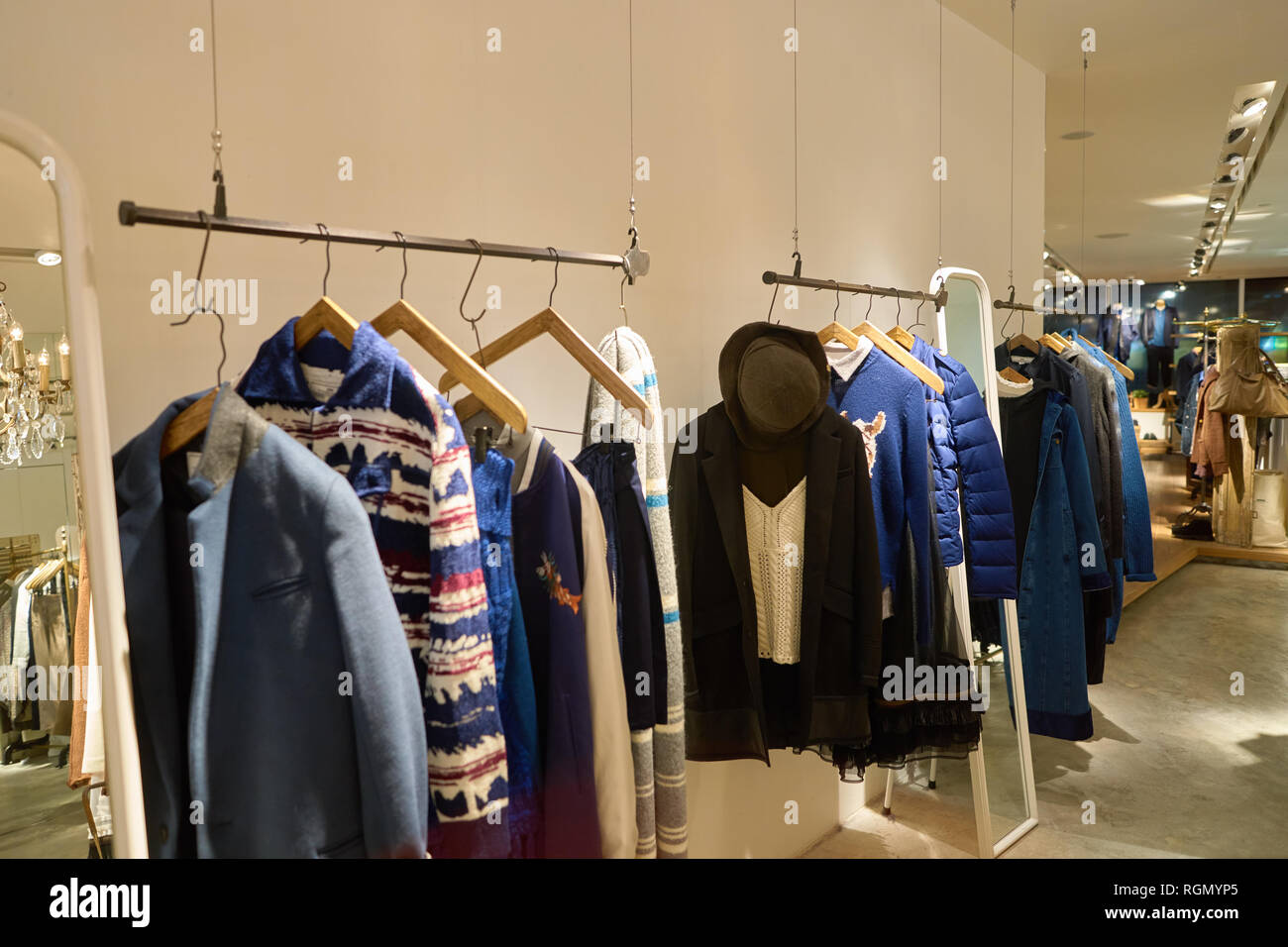 HONG KONG - CIRCA NOVEMBER, 2016: initial store in Hong Kong. Shopping ...