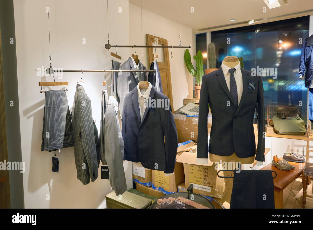 HONG KONG - CIRCA NOVEMBER, 2016: initial store in Hong Kong. Shopping ...