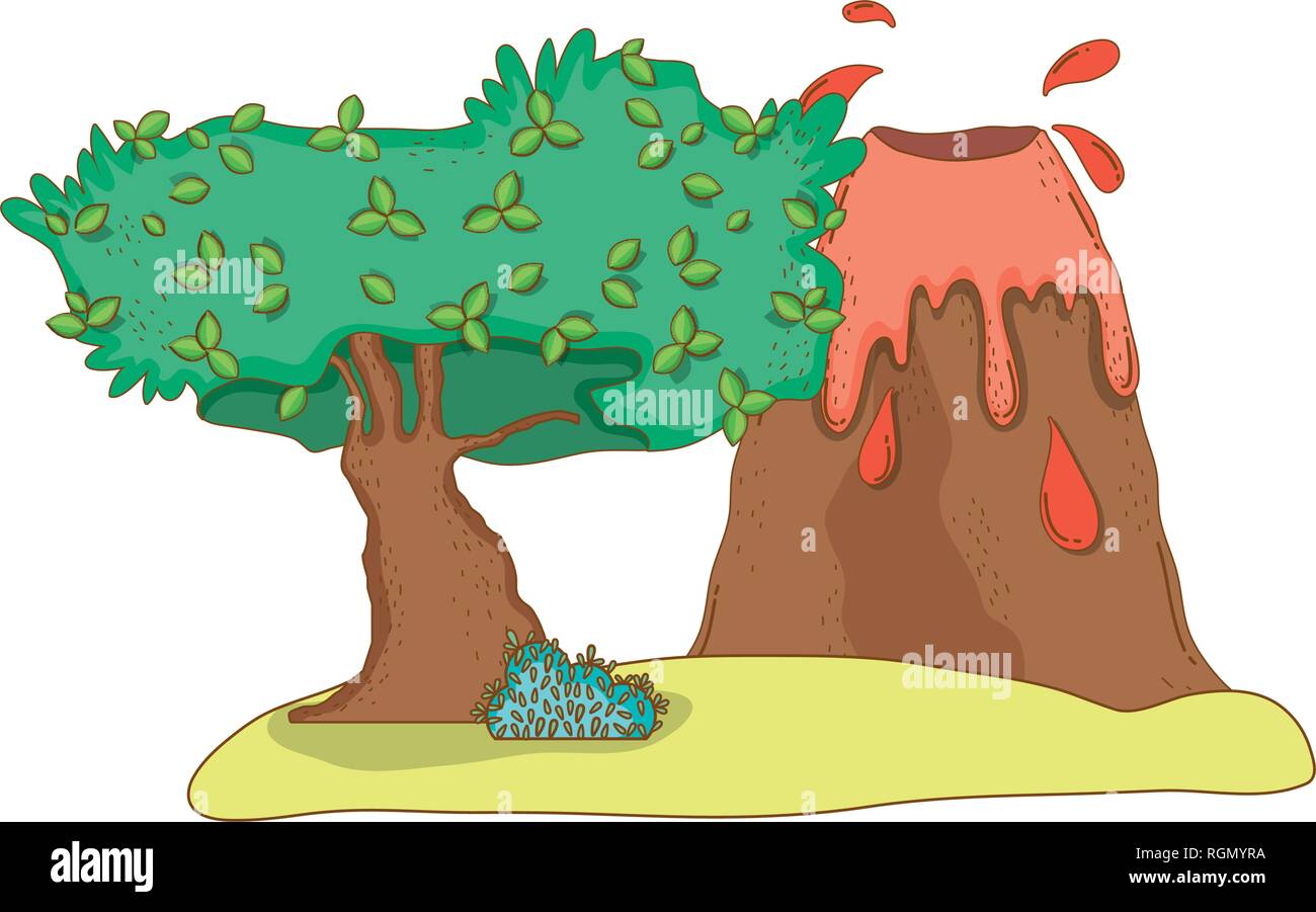 Prehistoric earth lava Stock Vector Images - Alamy