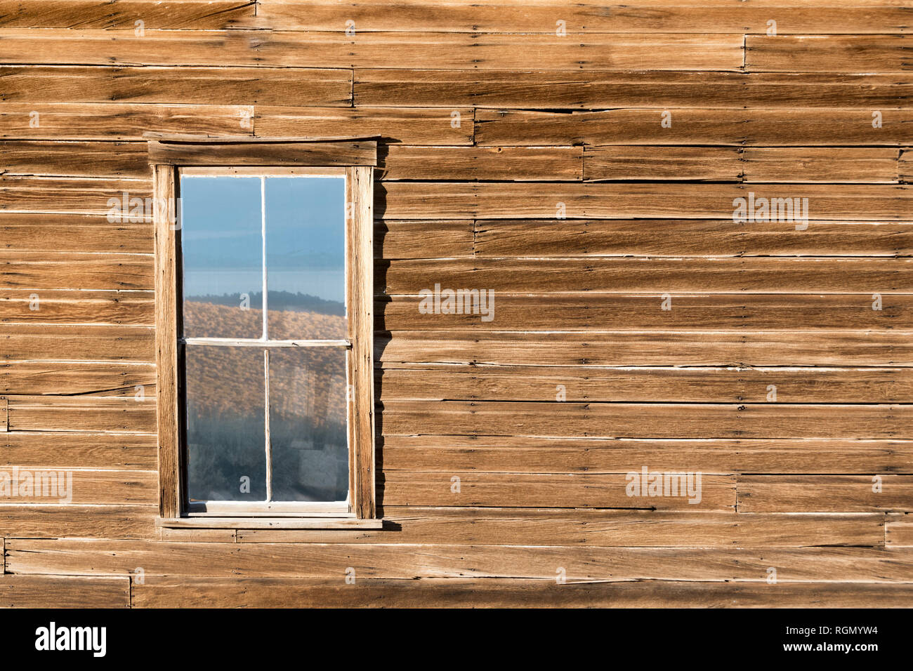 Old wood exterior window and wall Stock Photo - Alamy