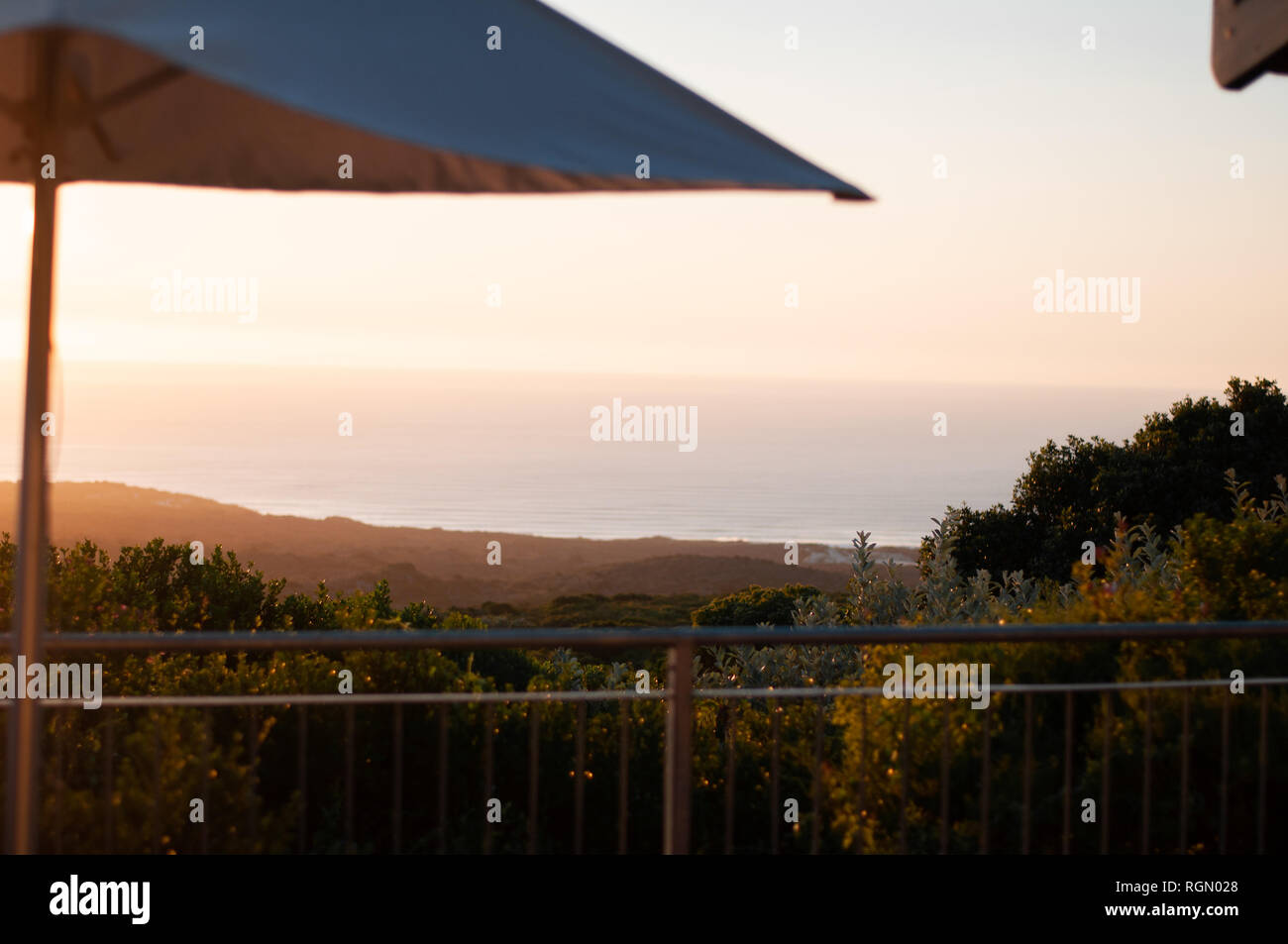 Gorgeous ocean views from the patio Stock Photo - Alamy