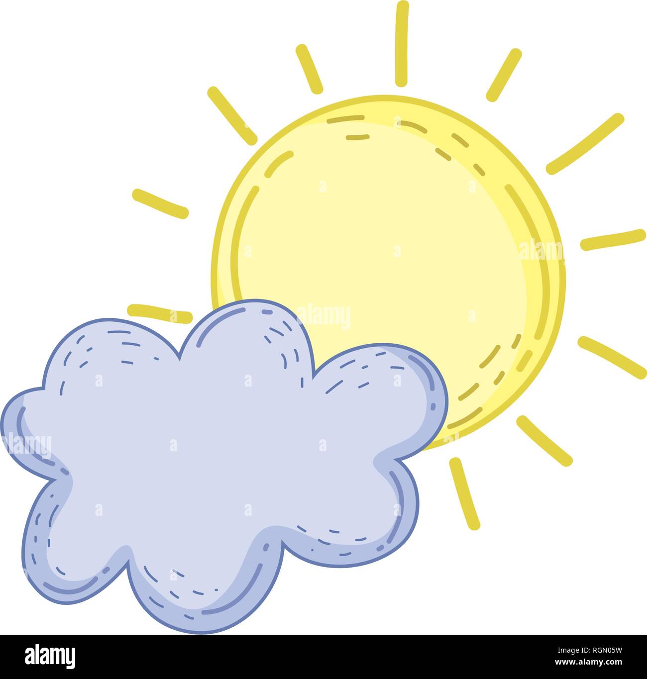 Partly sunny Stock Vector Images - Alamy